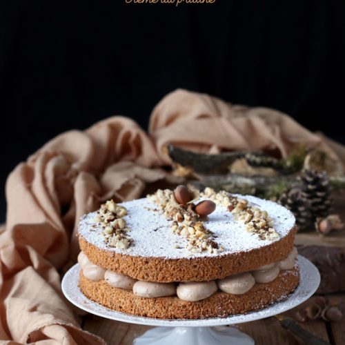 Dacquoise noisette et crème au praliné
